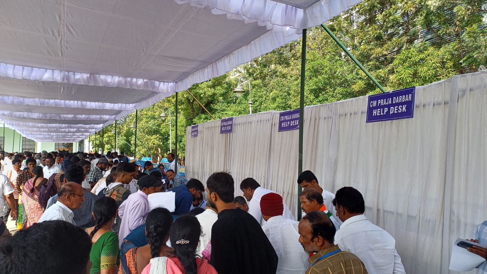 Iron fence gone, Praja Darbar reinstated: Congress’s ‘people’s govt ...