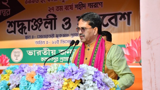 Tripura CM Manik Saha blames erstwhile Left rulers for insurgency, violence | North East India ...