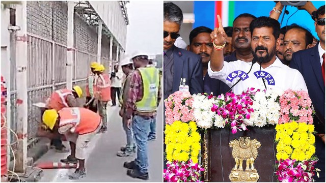 Watch: Barricades outside CM’s residence removed as Revanth Reddy takes ...