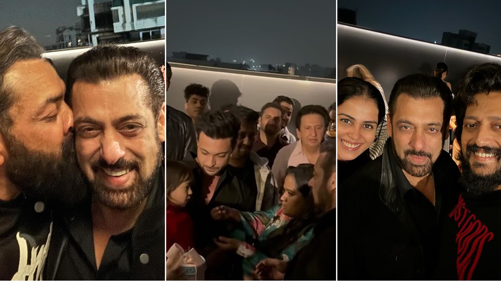 Inside Salman Khan’s midnight birthday bash: Cake-cutting with niece ...