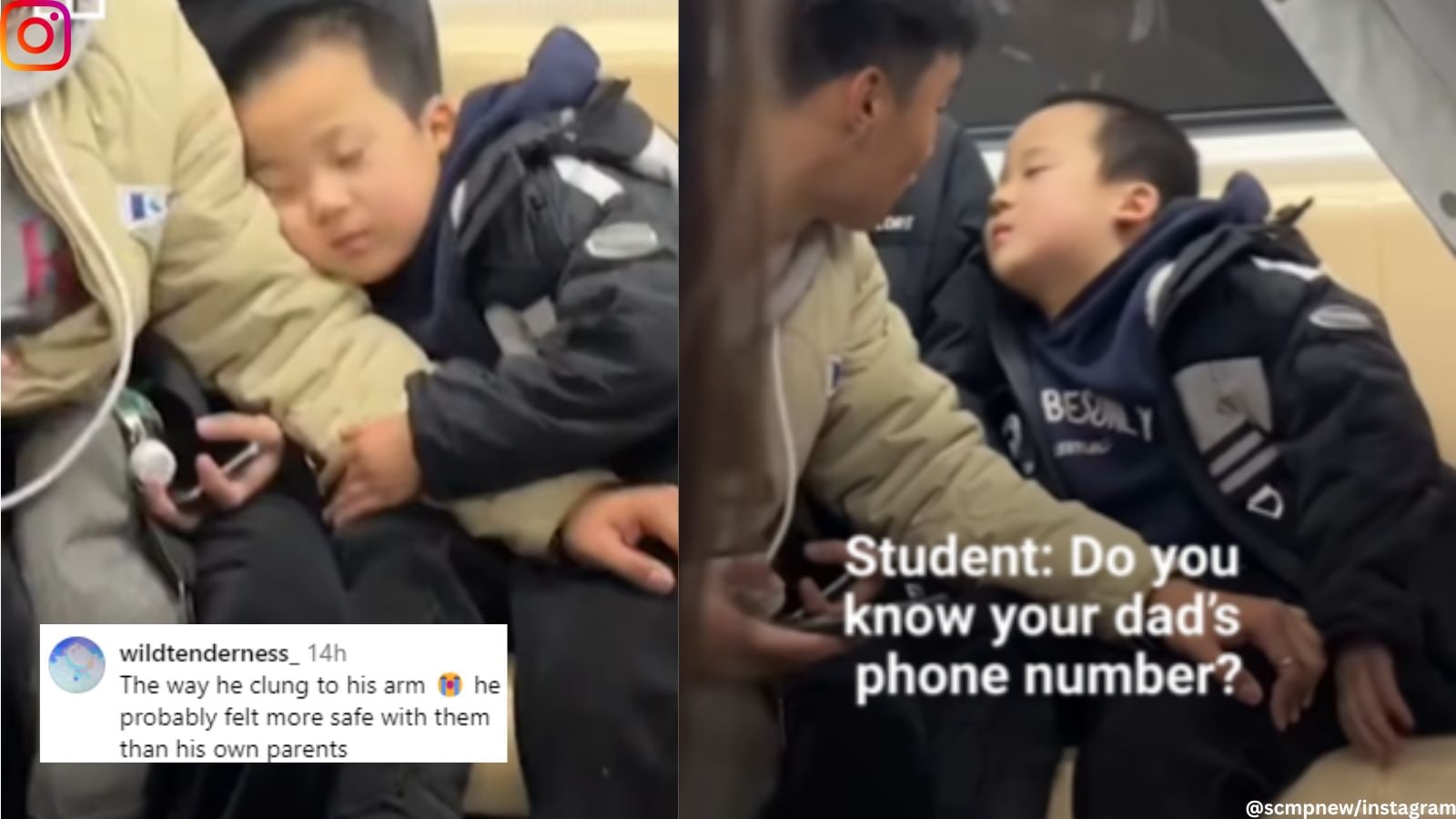 Watch: University students help little boy left behind in subway by ...