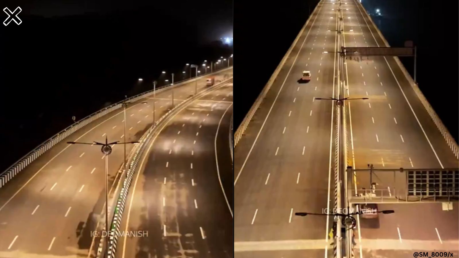 Watch: This nighttime video of MTHL, India’s longest sea bridge, has ...