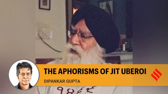 JPS Uberoi: His writings are history, his conversations heritage | The ...