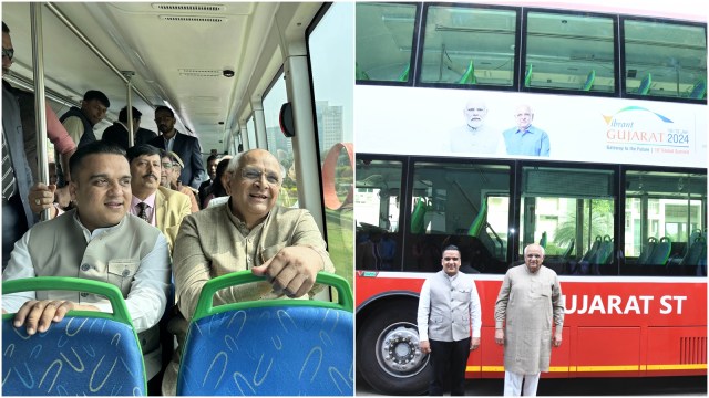 CM, minister take inaugural ride as double-decker buses launched ...