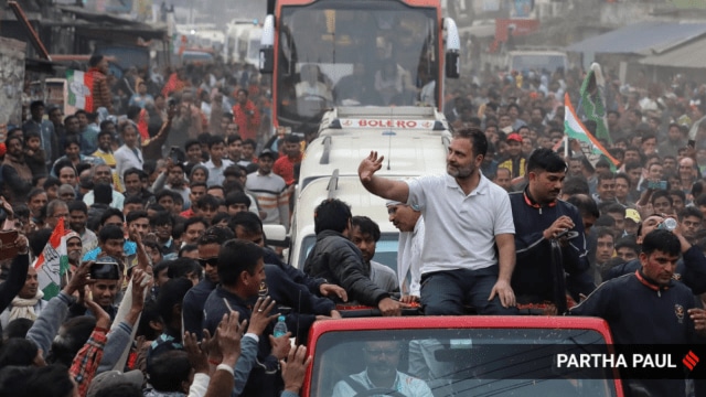 Rahul Gandhi’s car window pane smashed due to sudden braking, clarifies Congress after security ...