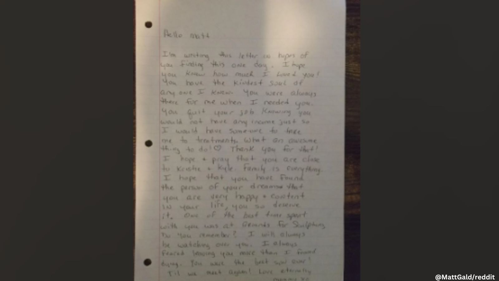 ‘Will always be watching over you’: Mother’s heartwarming letter to son ...
