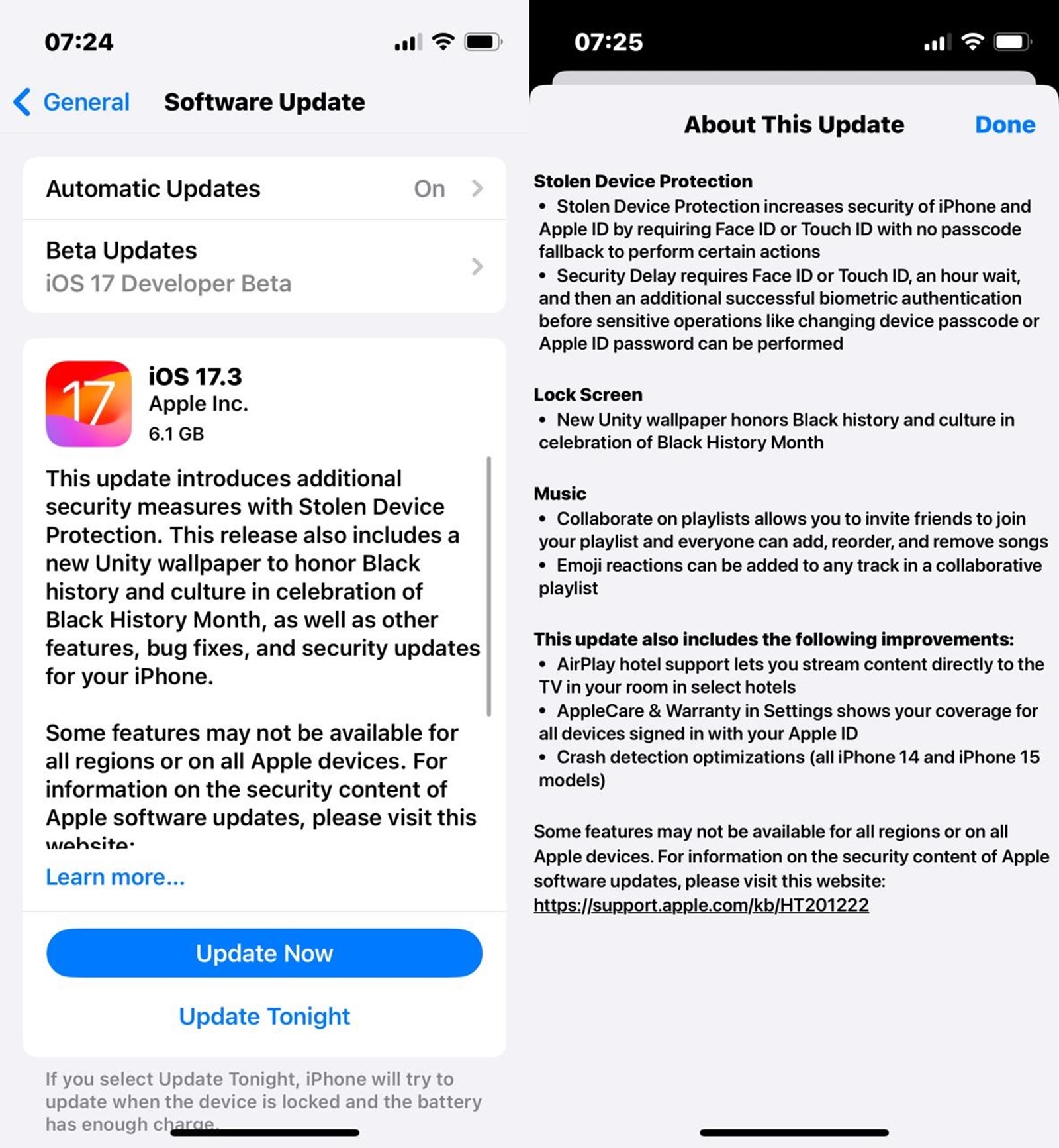 Apple iOS 17.3 introduces Stolen Device Protection, Collaborative playlists and more ...