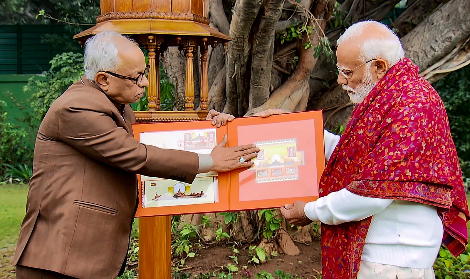 PM Narendra Modi releases commemorative postage stamps on Ram temple ... PM Narendra Modi releases commemorative postage stamps on Ram temple ...