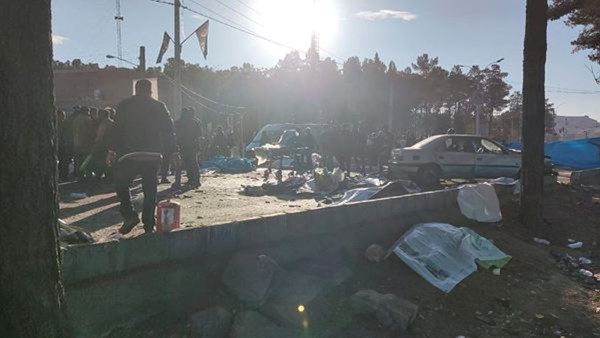 Over 100 killed in ‘terrorist attacks’ near Iranian Guards commander ...