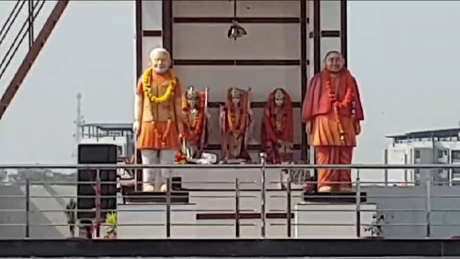 Statues of PM, Yogi ‘guard’ a rooftop temple against demolition in ...