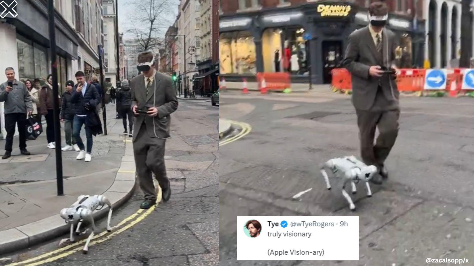 AI pet generated with Apple Vision Pro takes London streets by storm ...