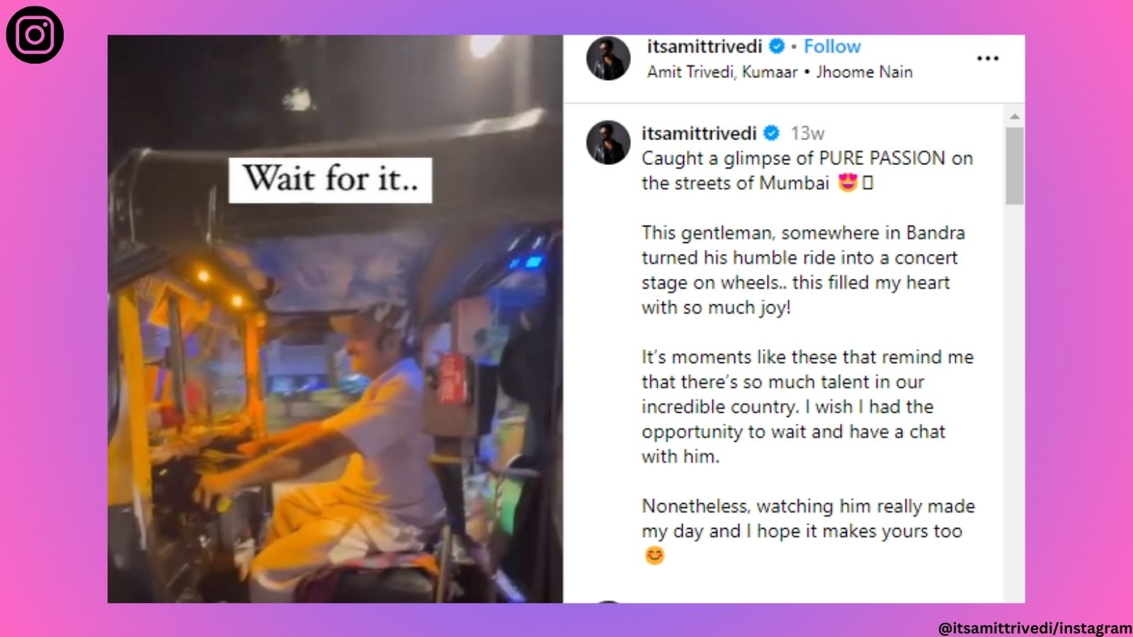Watch: Amit Trivedi shares video of auto-rickshaw driver’s soulful ...