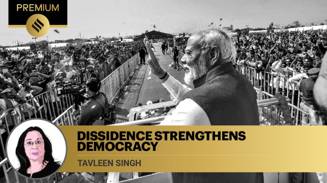 Tavleen Singh writes: Dissidence strengthens democracy | The Indian Express