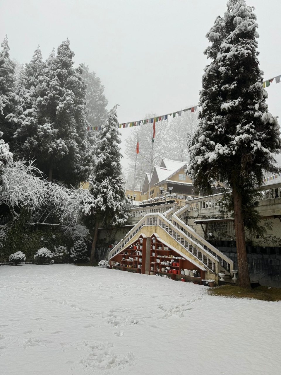Mechukha Valley Arunachal first snowfall