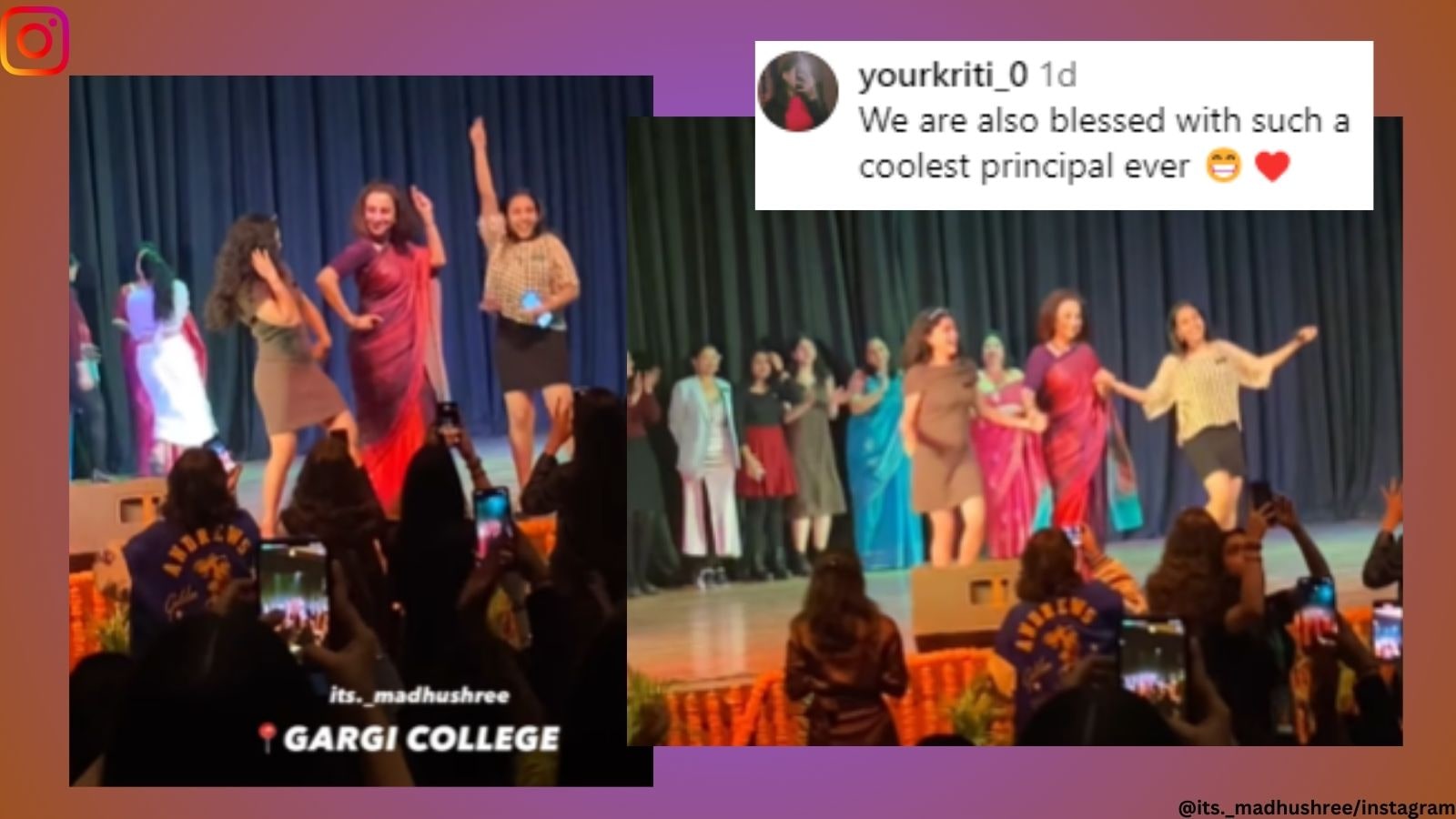 ‘Coolest principal’ rocks at college show with her students. Watch ...