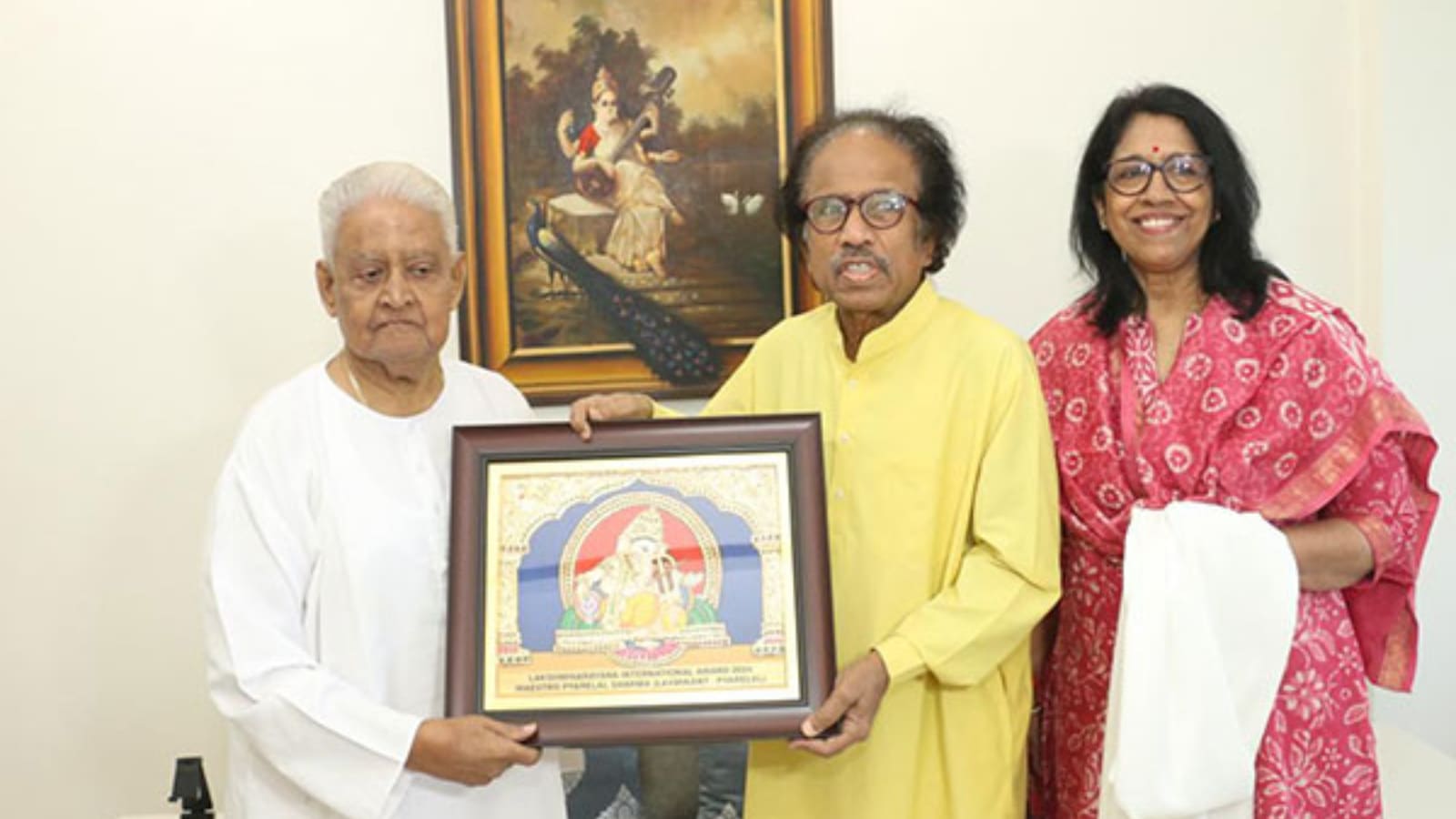 Veteran music composer Pyarelal Sharma awarded Lakshminarayana ...