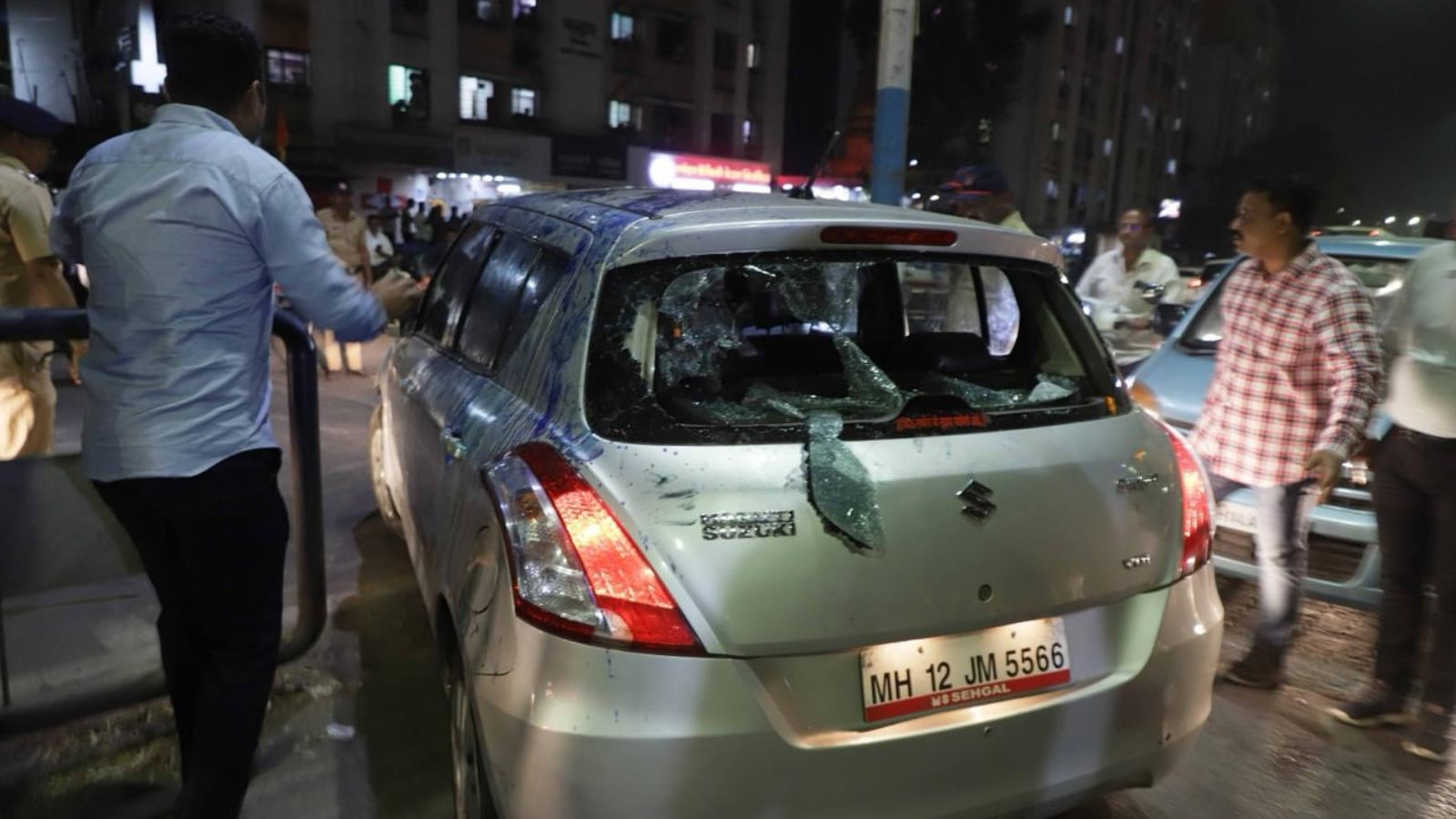 Pune: As stones, inks, eggs rain on Wagle’s car, women karyakartas ...