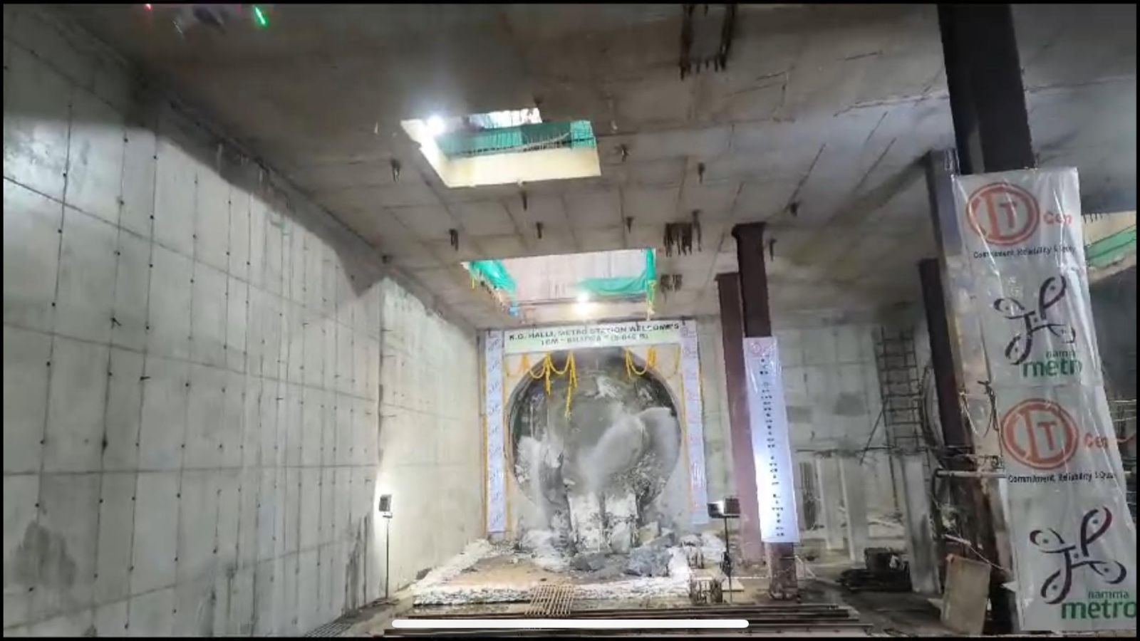 TBM Bhadra achieves breakthrough at KG Halli station in Bengaluru after ...