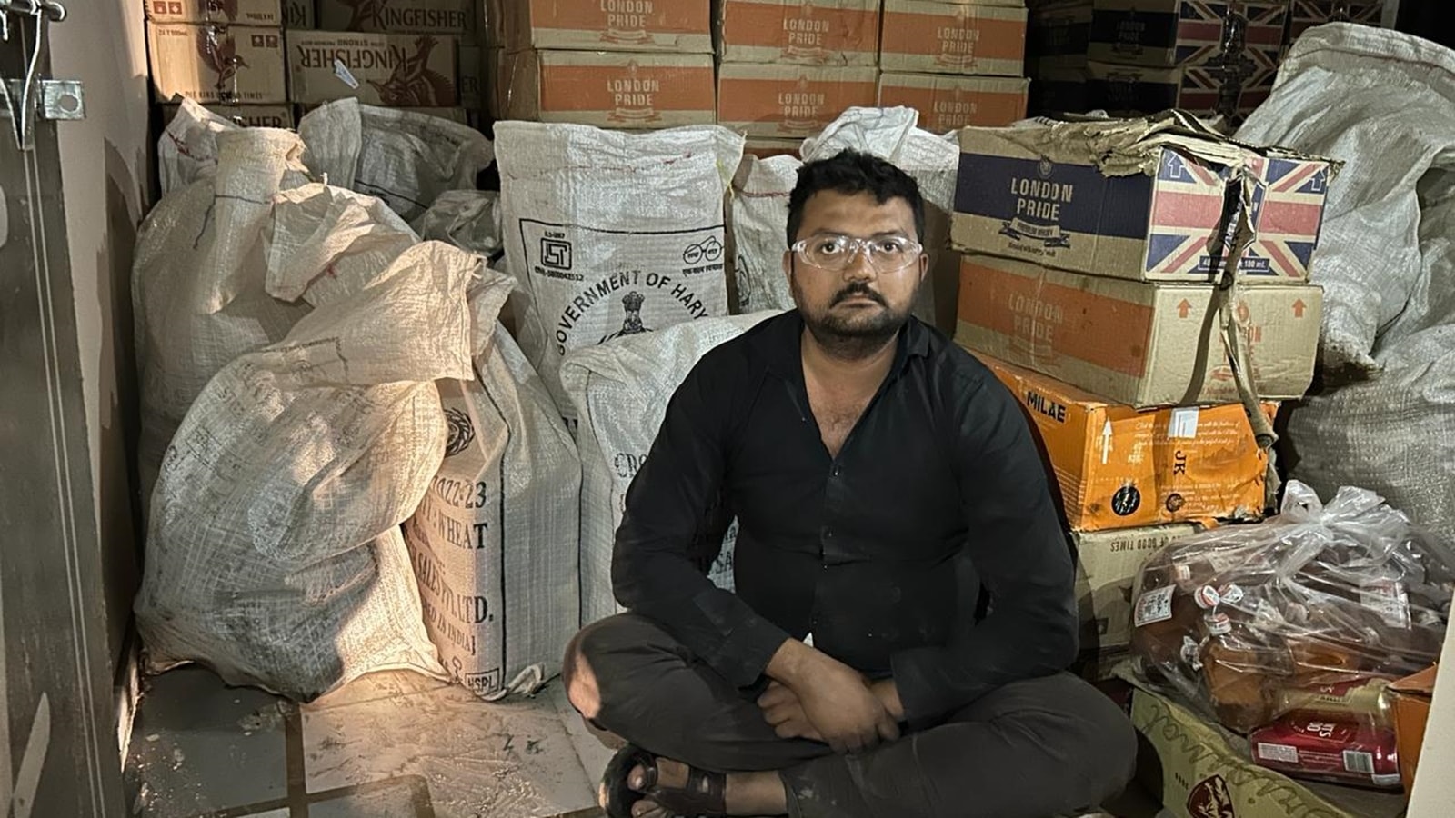 Police bust bootlegger’s underground godown operated by hydraulic pump ...