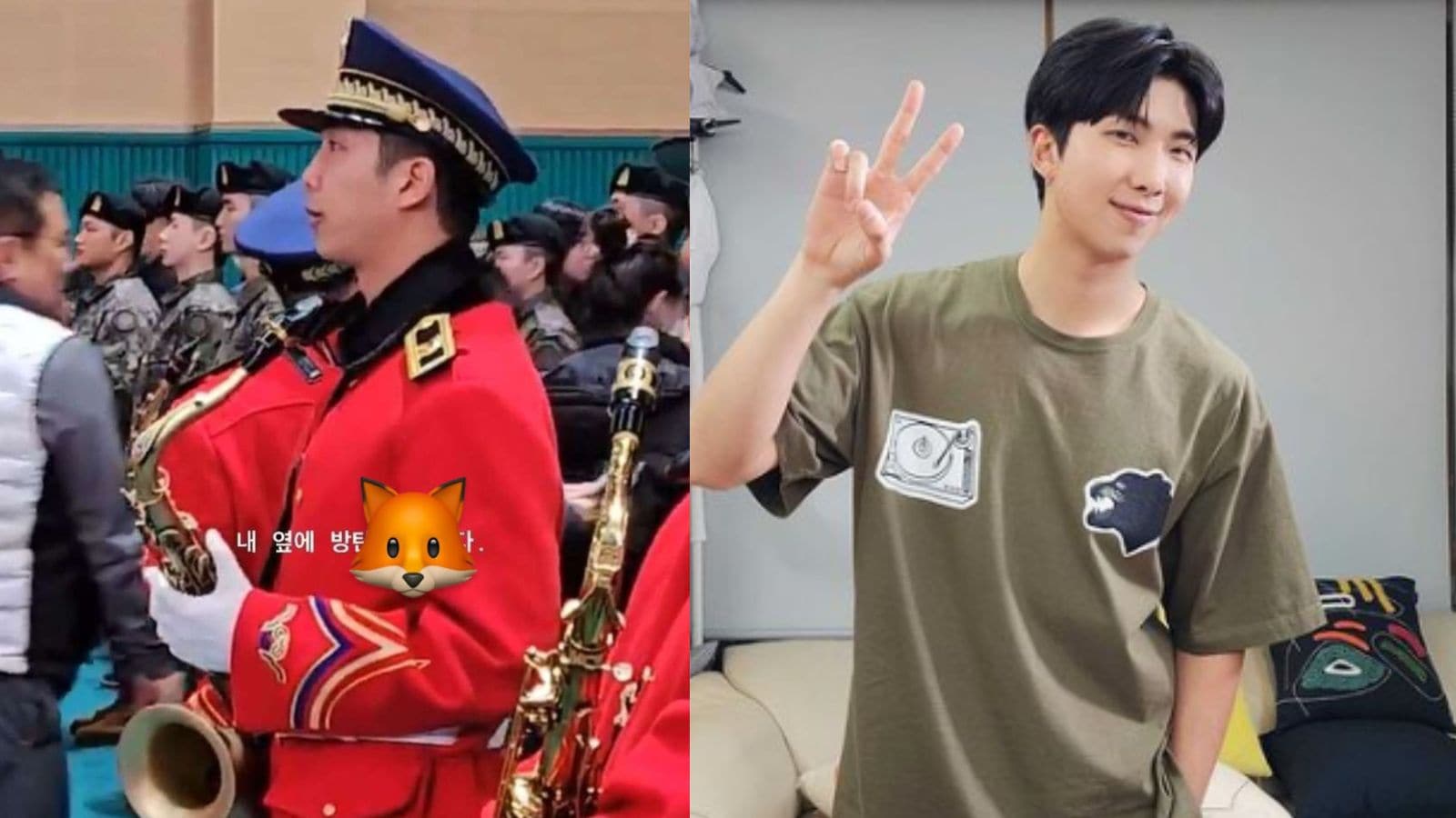 BTS’ RM plays saxophone at graduation ceremony, shines in bright red ...