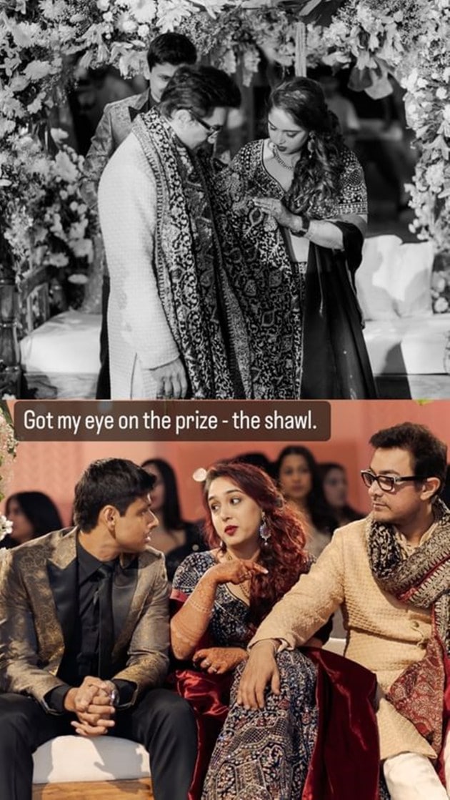 When Ira Khan got her eyes on dad Aamir Khan’s shawl | Entertainment ...
