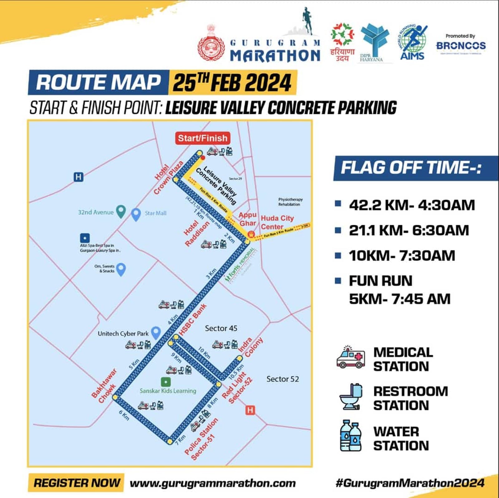 Gurgaon gears up for mega marathon tomorrow: Check out the route ...
