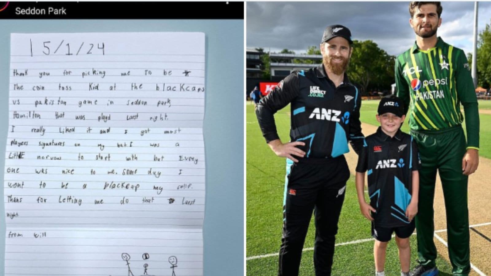 NZ vs PAK: ‘Thank you for picking me to be the coin toss kid…Some day I ...