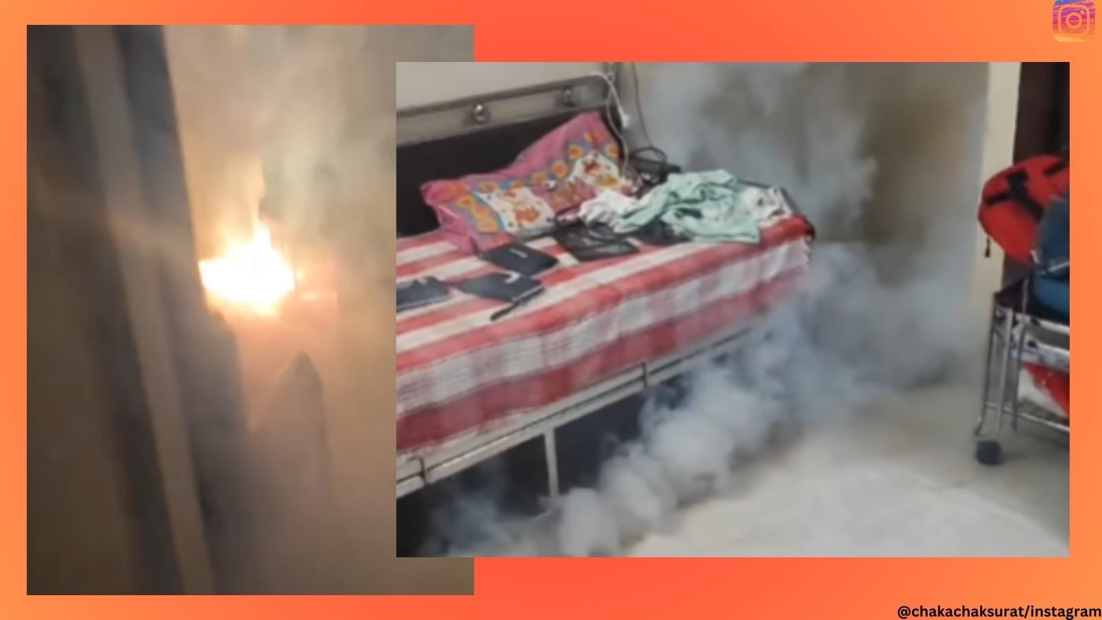 Watch: Electric bike battery catches fire during charging, sparks ...