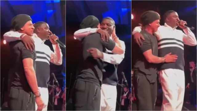 Akon pulls ‘brother’ Shah Rukh Khan to the stage at Ambani bash, tells ...