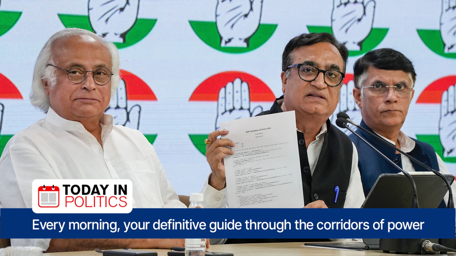 Today in Politics: Hit by Rs 1,823 cr I-T notices, Cong set to hold ...