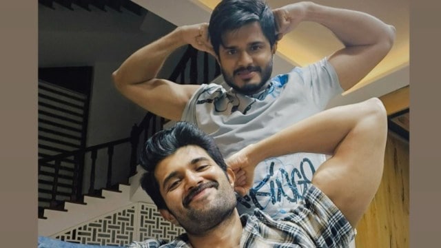 Vijay Deverakonda flexes biceps in birthday post for brother Anand. See ...