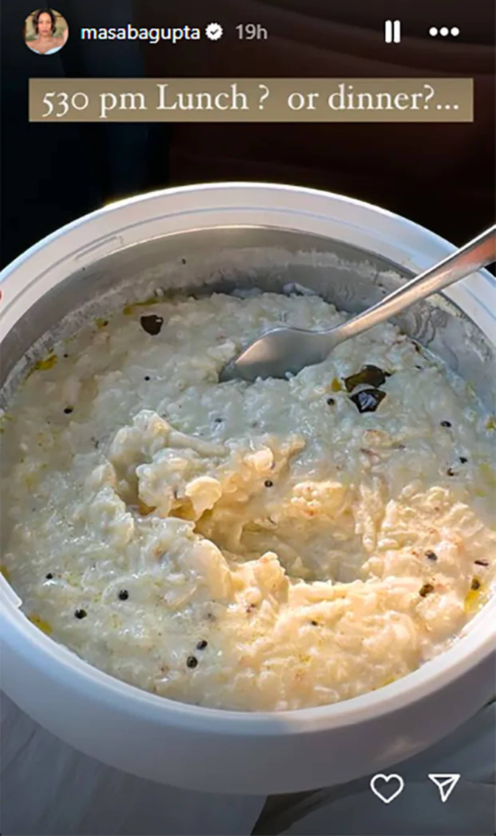 Mum-to-be Masaba Gupta swears by this dish for her ‘5:30 pm lunch or ...