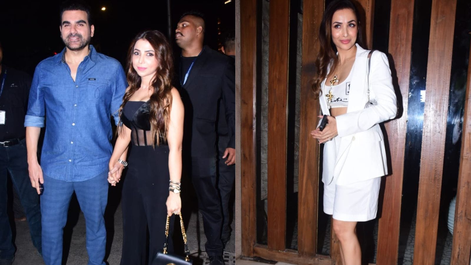 Malaika Arora joins ex-husband Arbaaz Khan and wife Sshura Khan at bash hosted by son Arhaan ...