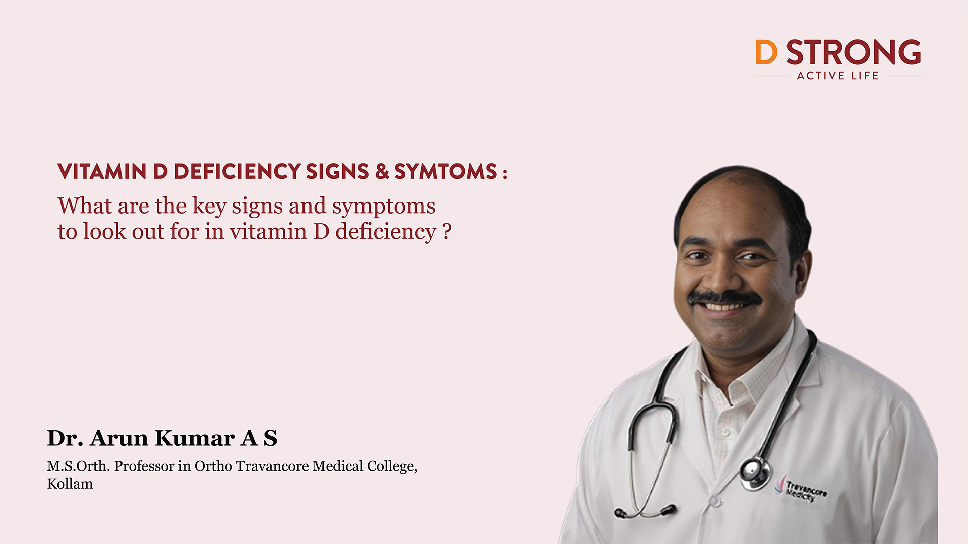 Dr arun kumar a s what are the key signs and symptoms to look out for ...