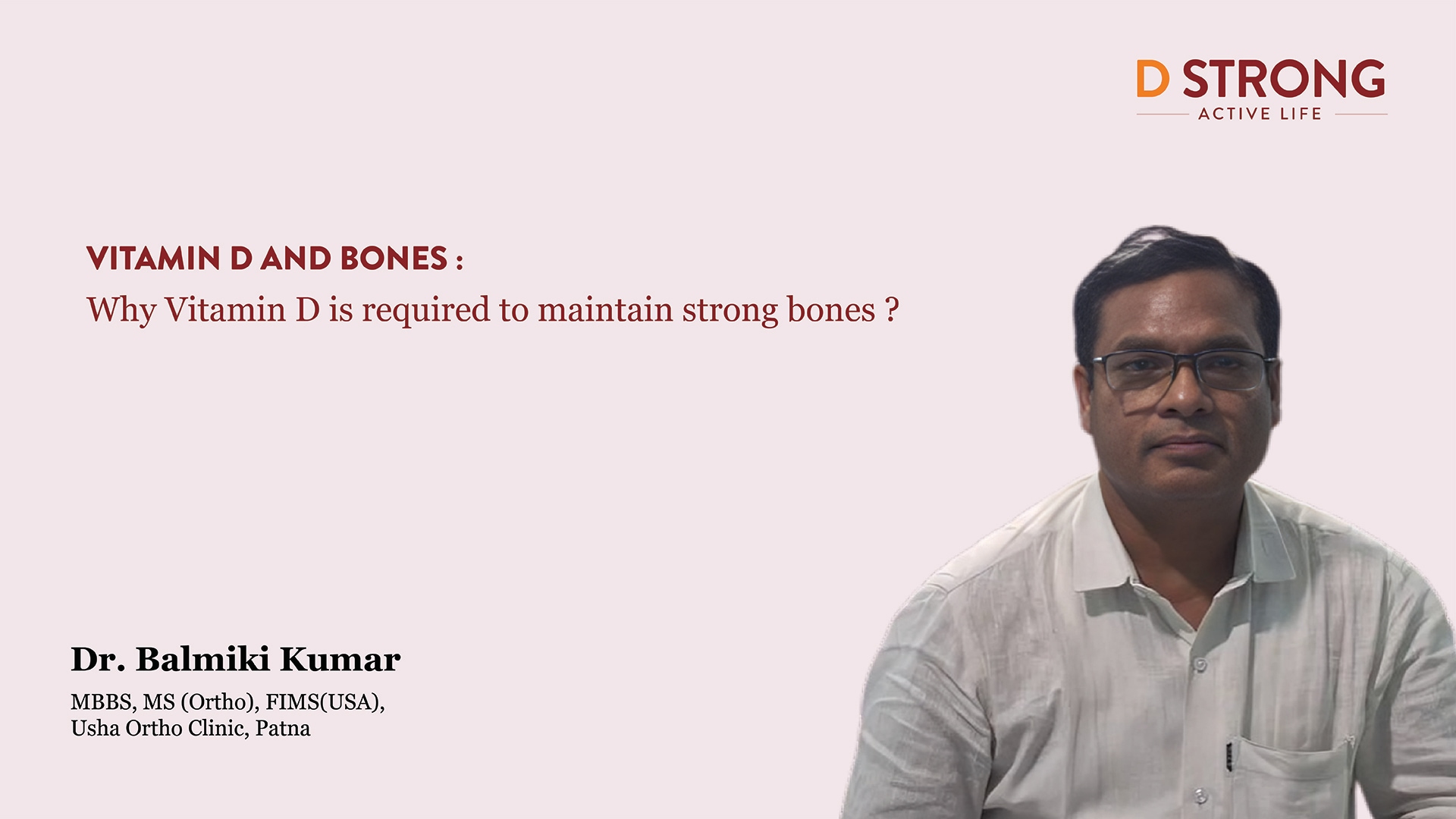 Dr balmiki kumar addresses the lack of awareness surrounding vitamin d ...