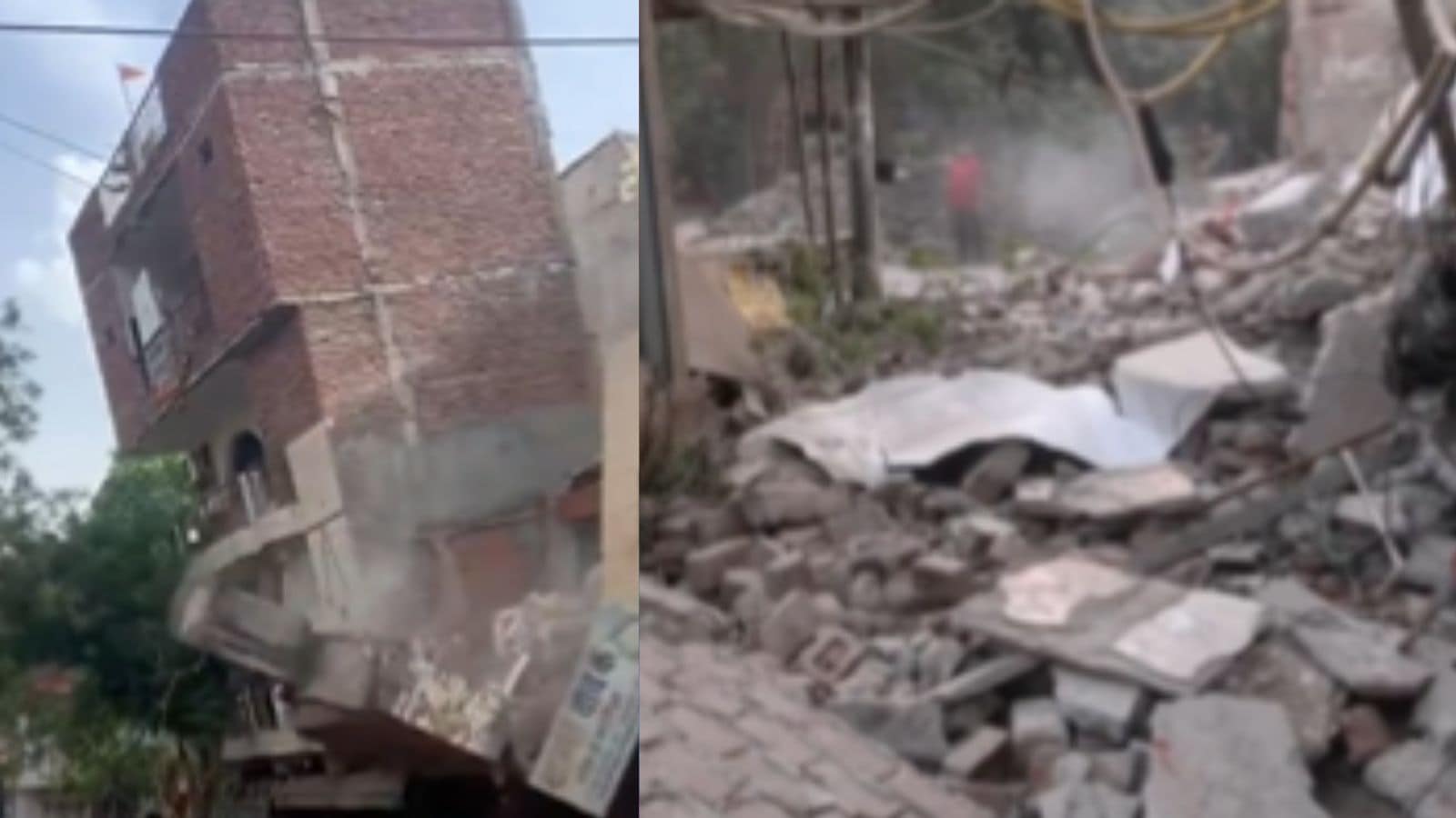 Watch: Four-storey building collapses in Delhi’s Kalyanpuri, none ... Watch: Four-storey building collapses in Delhi’s Kalyanpuri, none ...