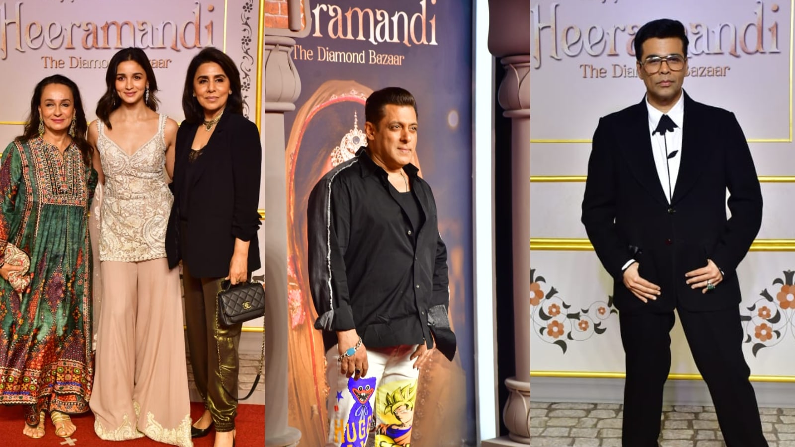 Inside Heeramandi premiere: Alia Bhatt poses with Neetu Kapoor, Salman Khan arrives with armed ...