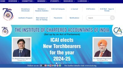 Icai Student Login ICAI Enables Personalised Email Ids For Chartered
