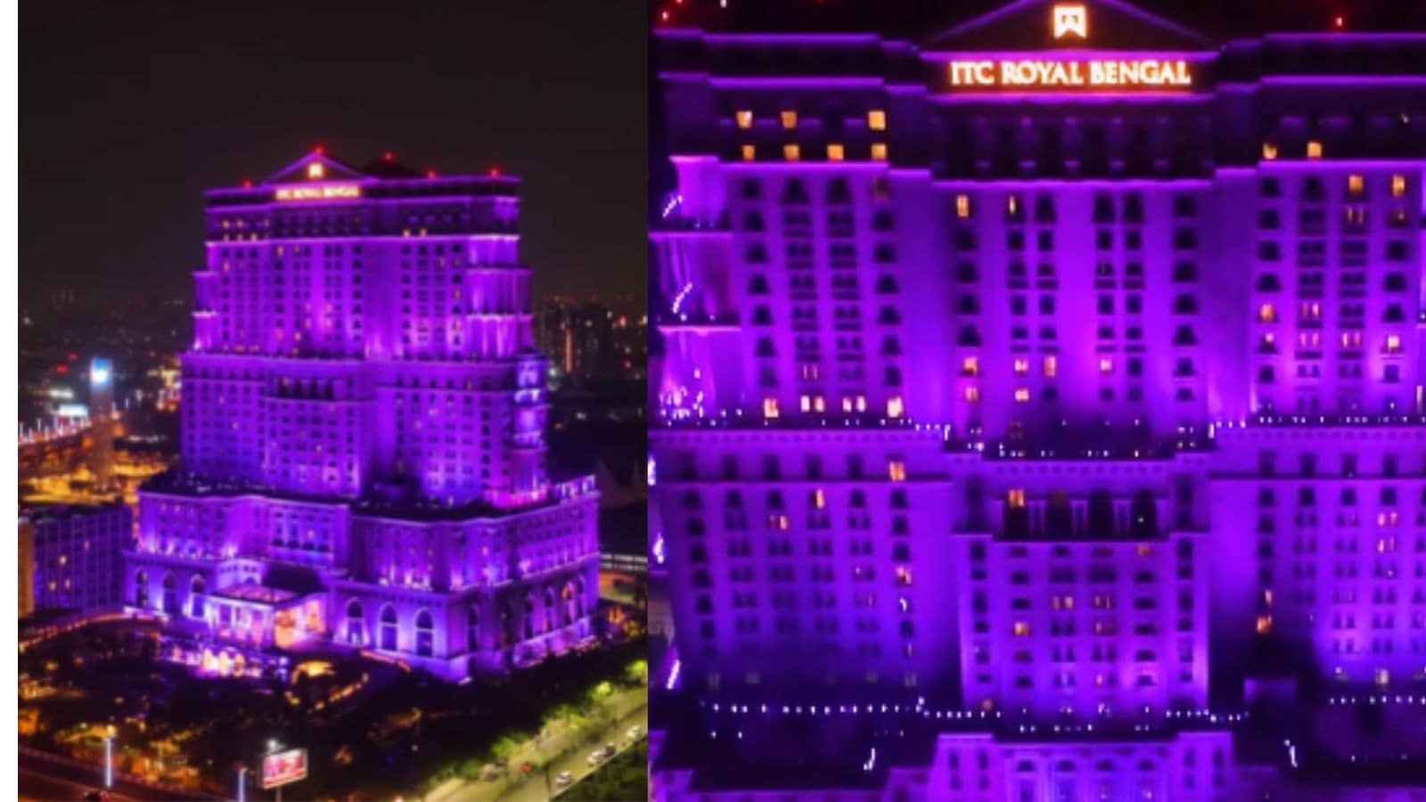 Watch: Kolkata’s ITC Royal Bengal hotel shines in purple in support of ...