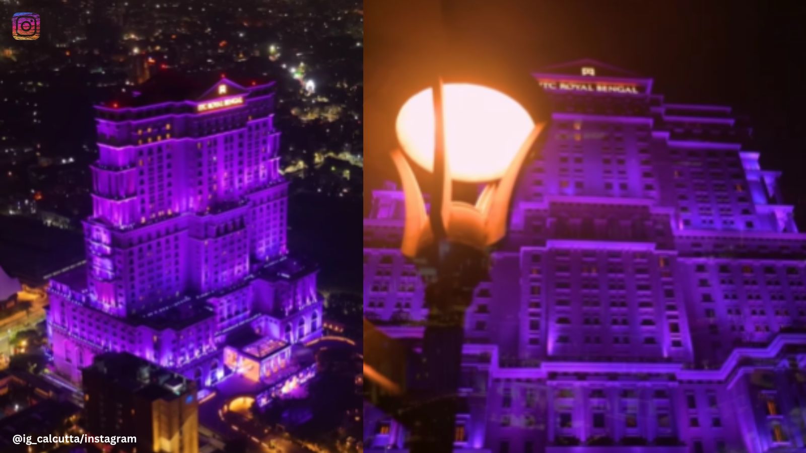 Watch: Kolkata’s ITC Royal Bengal hotel shines in purple in support of ...