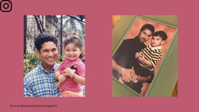 Sara Tendulkar shares childhood photos on ‘baba’ Sachin Tendulkar’s ...