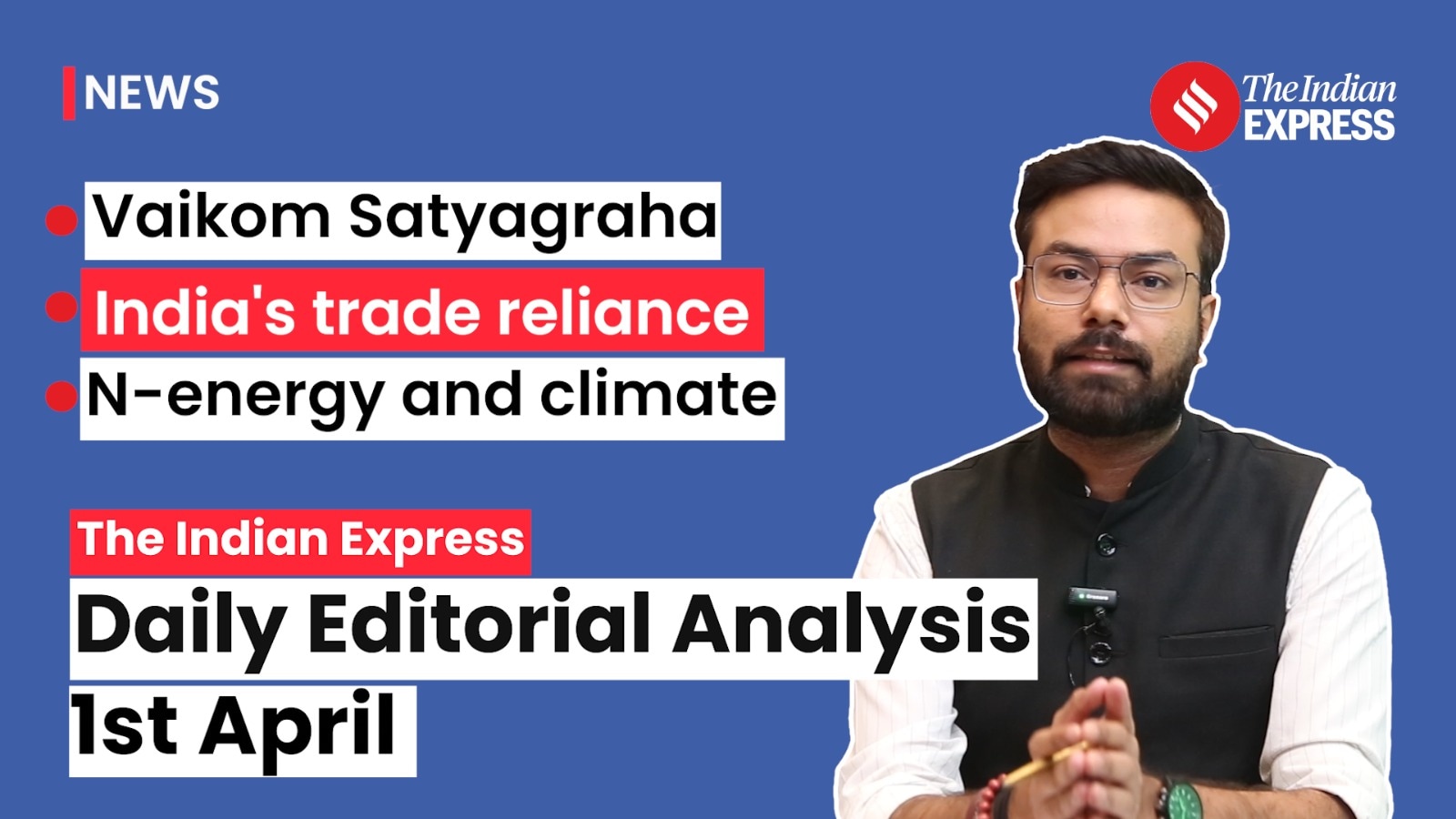 Indian express editorial analysis 01 april 2024 upsc current affairs ...