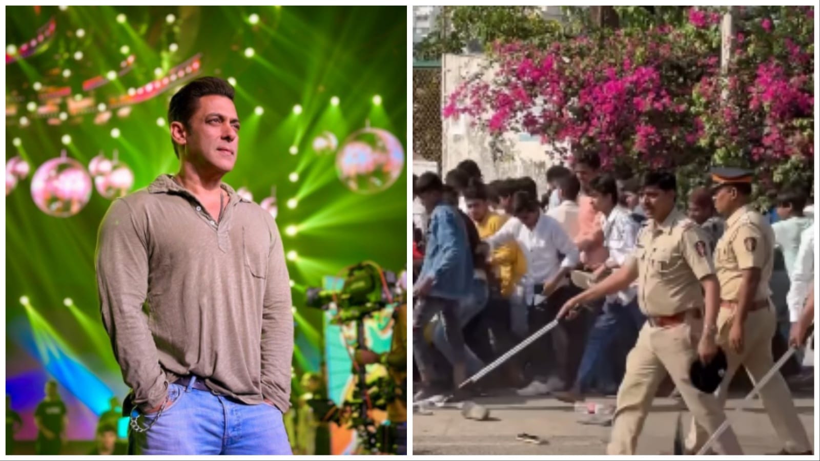 Police resorts to lathi charge as crowd awaiting Salman Khan’s Eid ...