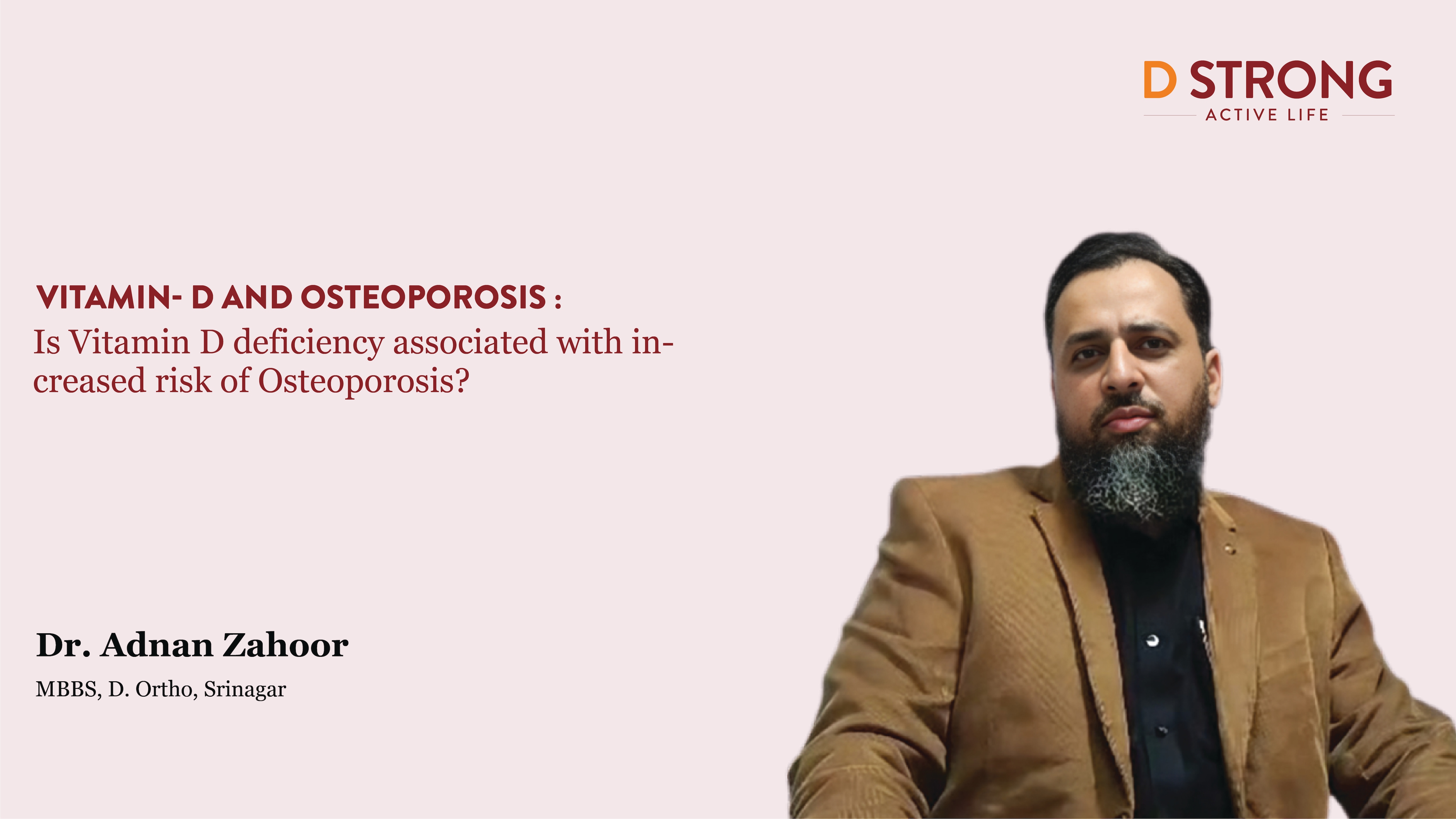 Dr adnan zahoor addresses the lack of awareness surrounding vitamin d ...