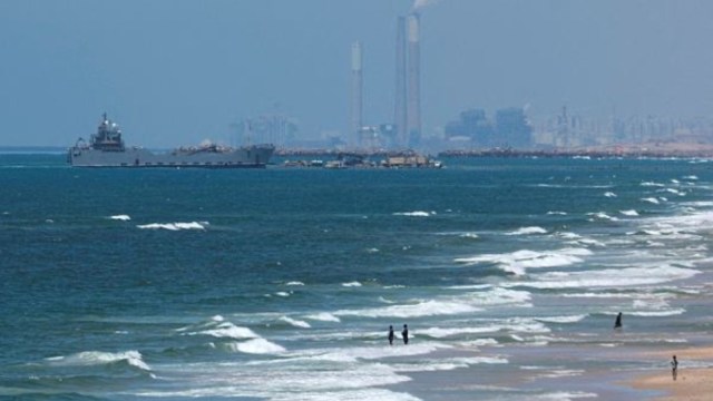 US military says first aid shipment has been driven across a newly ...