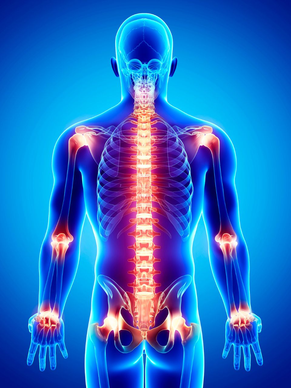 What pain in specific areas of the body might mean