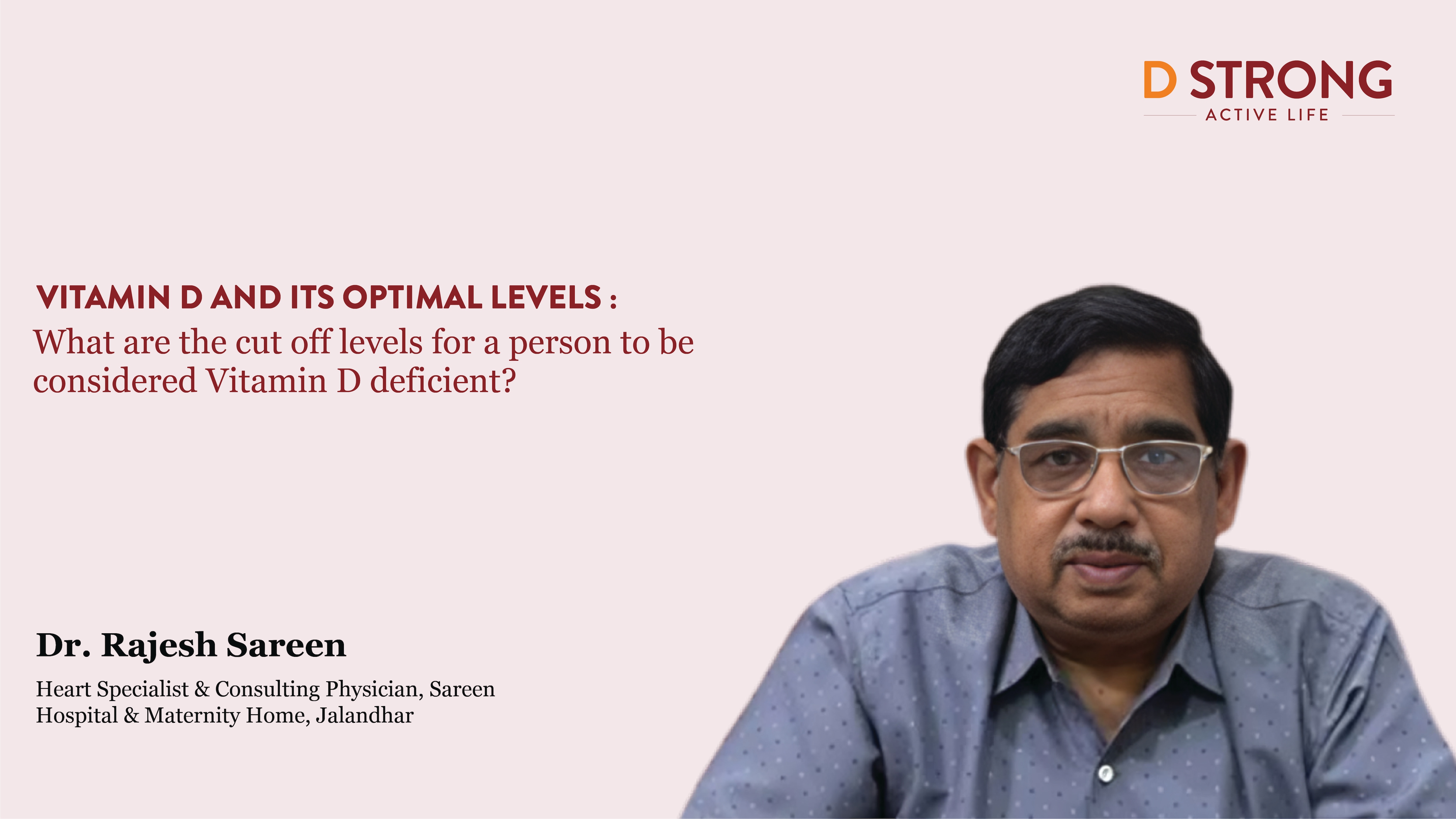 Dr rajesh sareen addresses the lack of awareness surrounding vitamin d ...