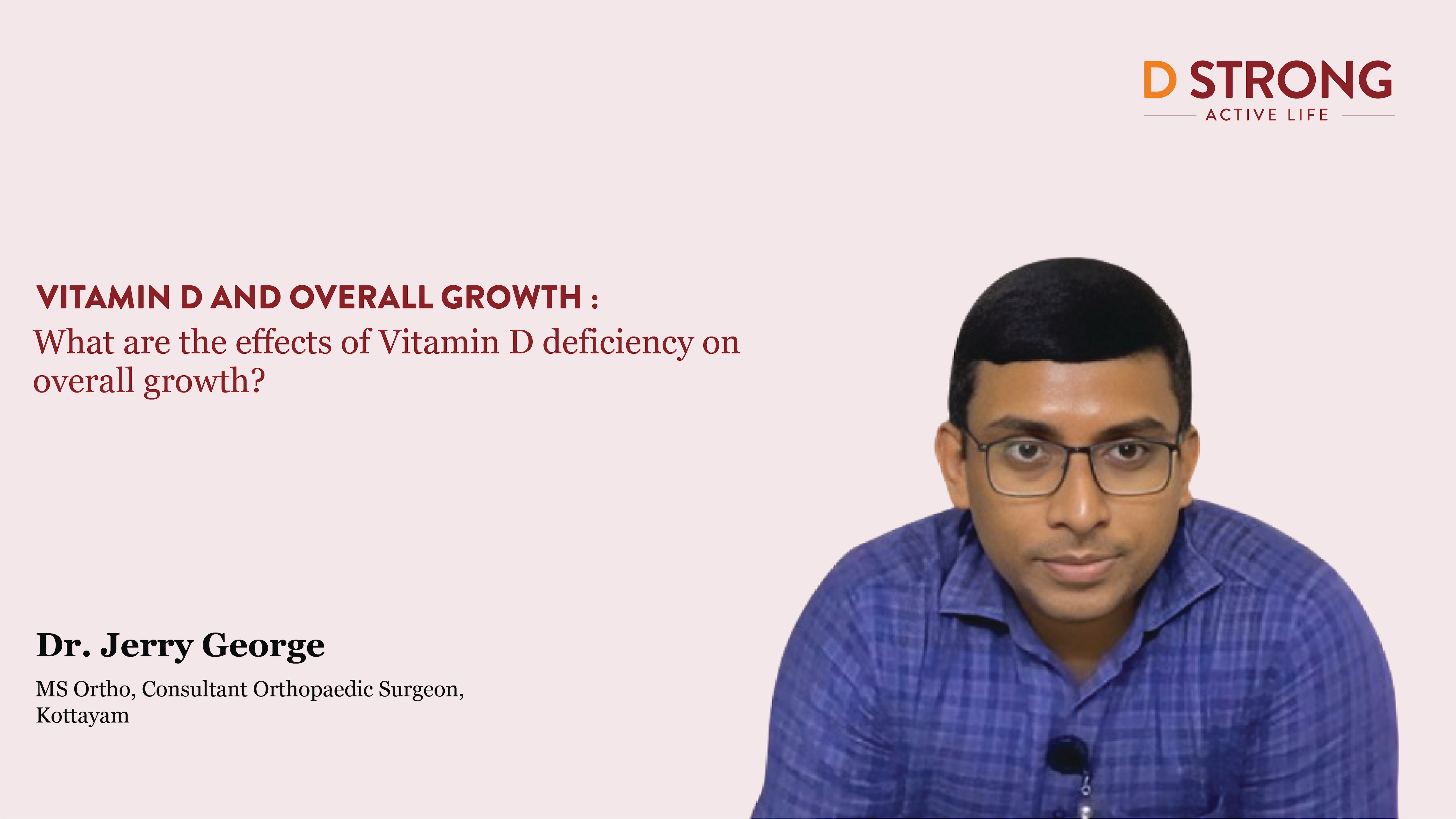 Dr jerry george addresses the lack of awareness surrounding vitamin d ...