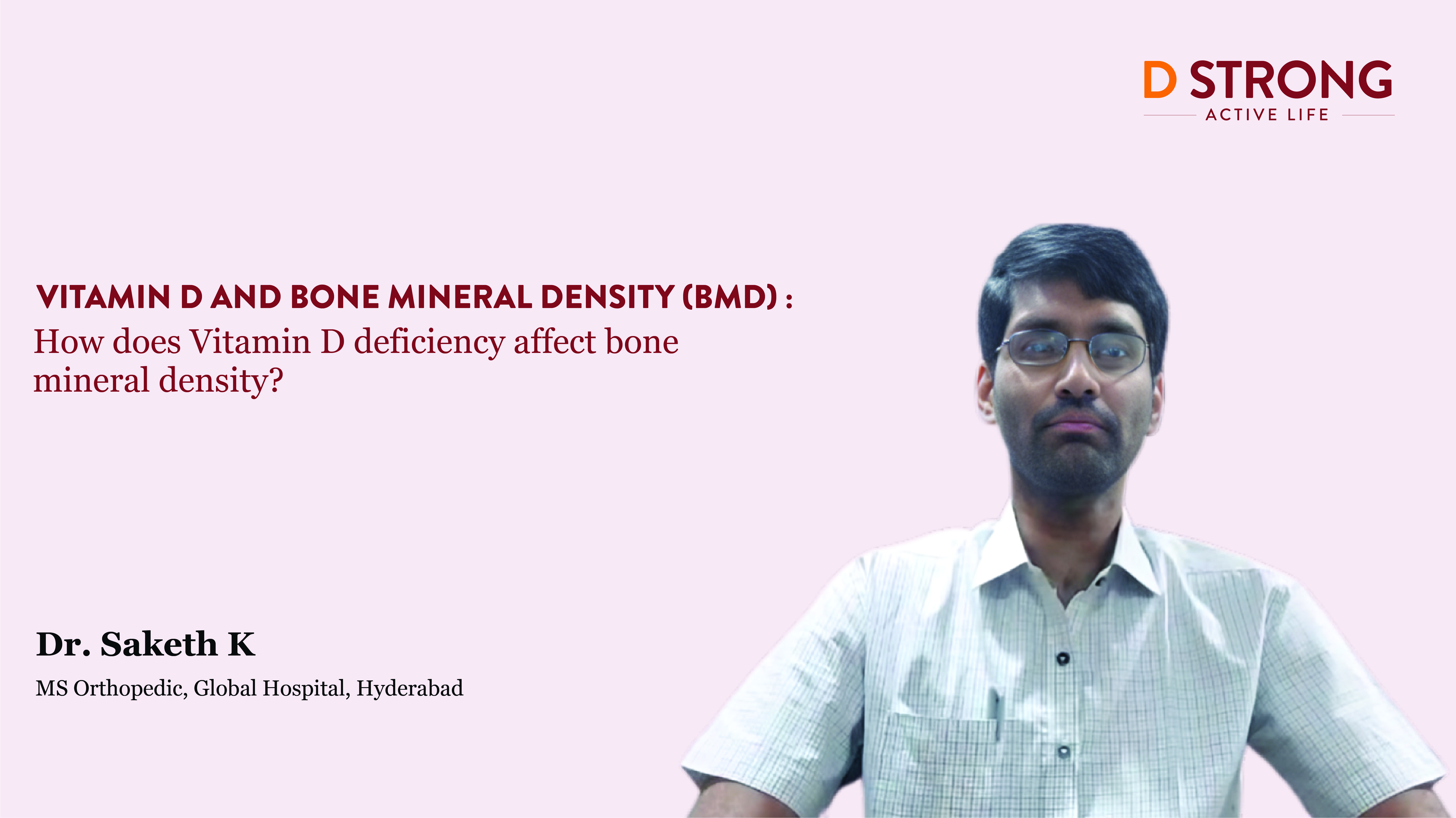 Dr saketh k addresses the lack of awareness surrounding vitamin d ...