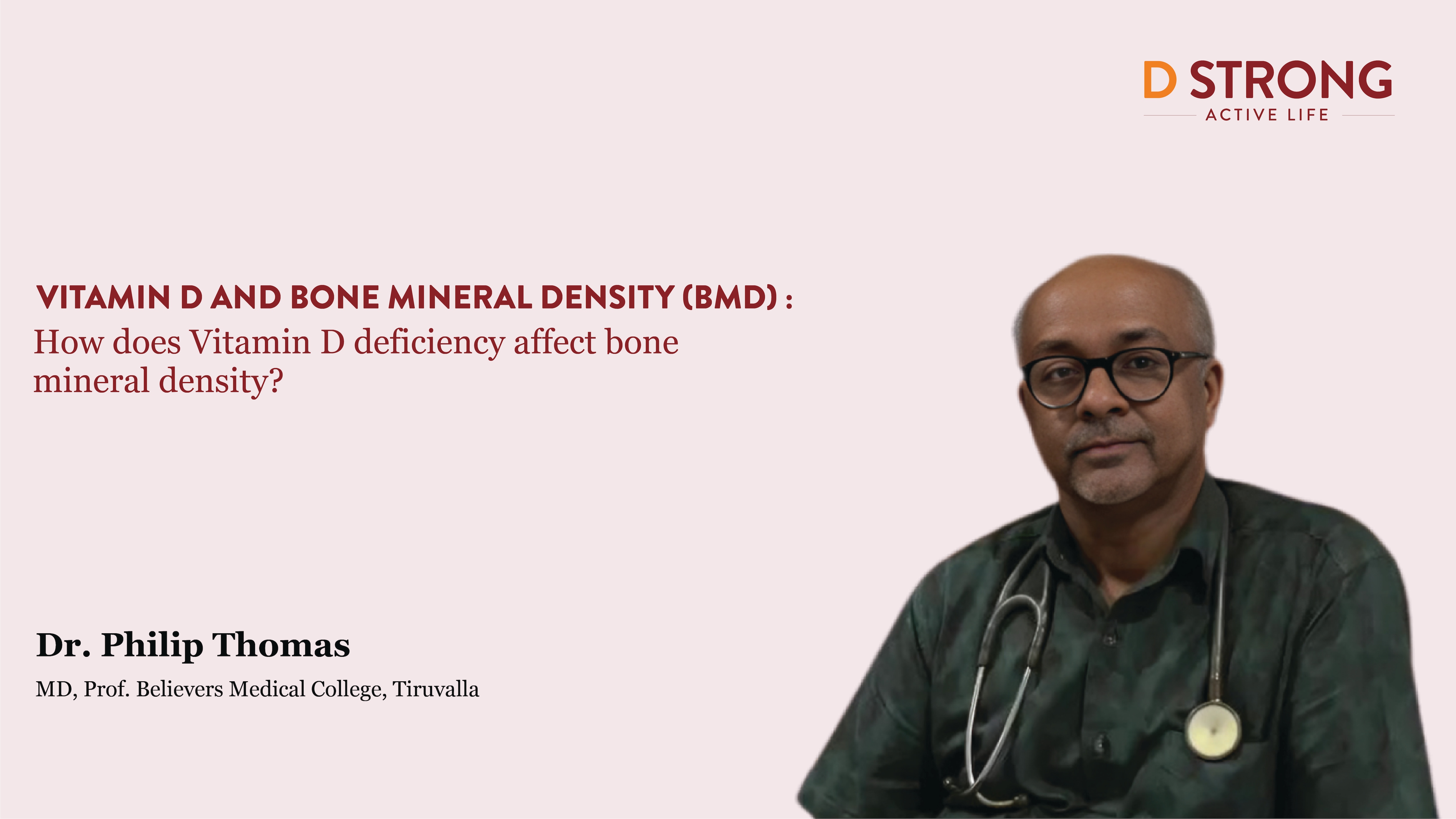 Dr philip thomas addresses the lack of awareness surrounding vitamin d ...